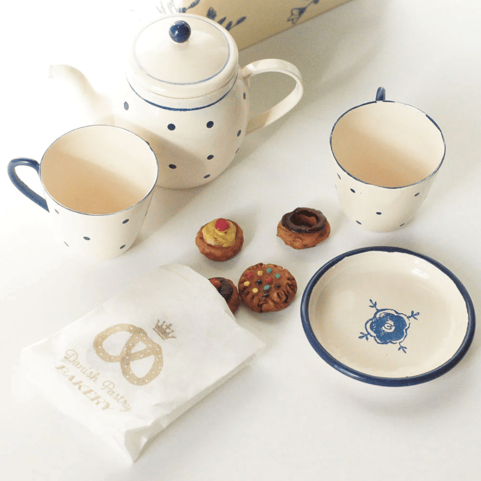 Maileg Tea Time Set with Biscuits in Box Vintage Inspired Collectible ...