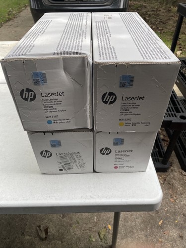 Set 4 Genuine Sealed HP 212X W2120XC W2121XC W2122XC W2123XC Toner ...