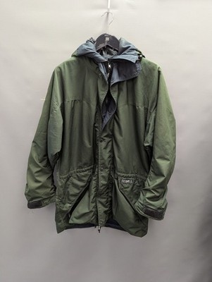 Men's PARAMO Forest Green /Navy Hooded Ski Snow Parka Jacket Size L ...