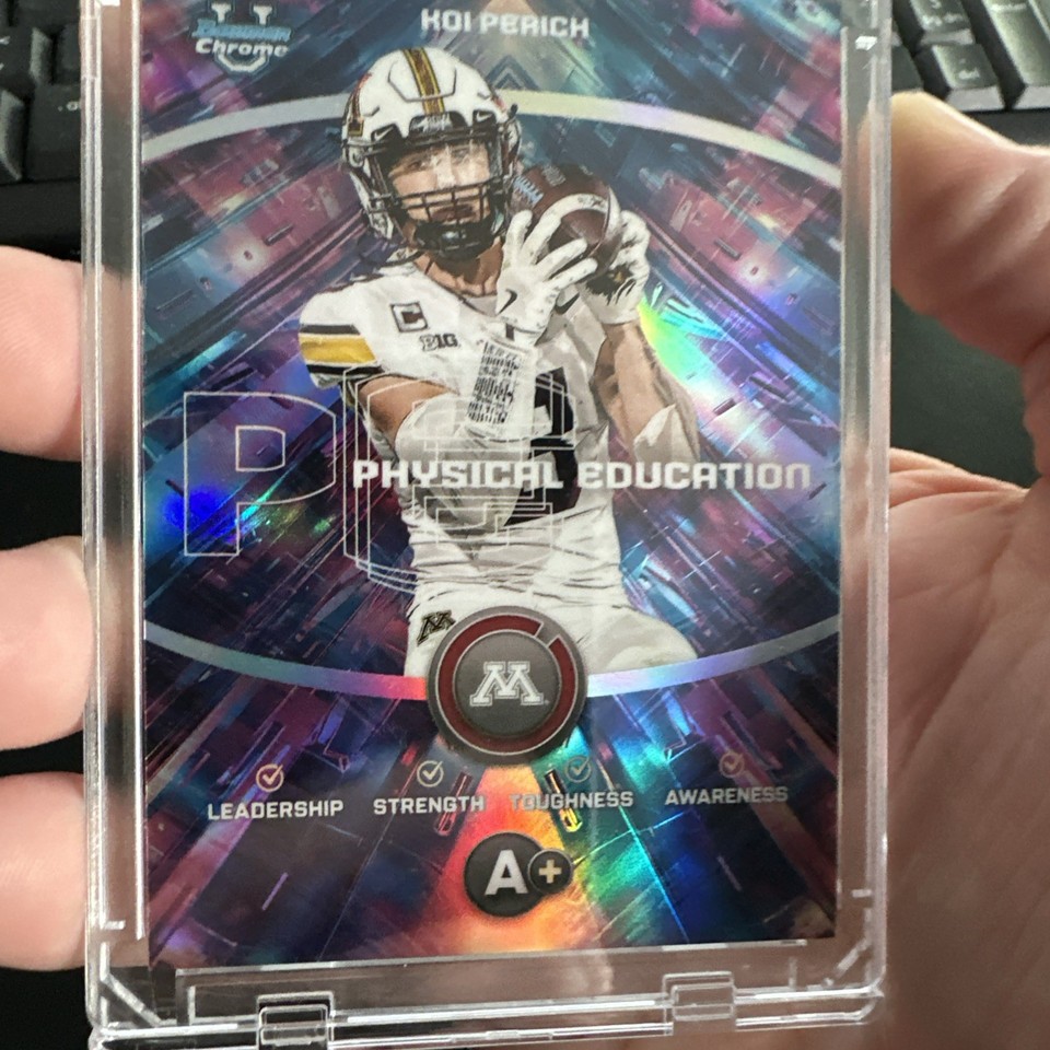 2025 Bowman Chrome University Koi Perich Case Hit SSP Physical ...