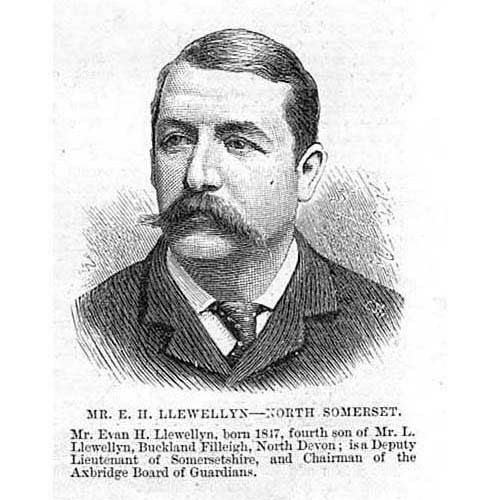 EVAN HENRY LLEWELLYN Conservative MP for North Somerset - Antique Print ...