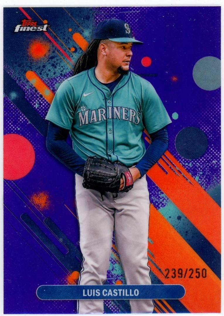 2025 Topps Finest - Common Luis Castillo #58 Purple Refractor /250 for ...