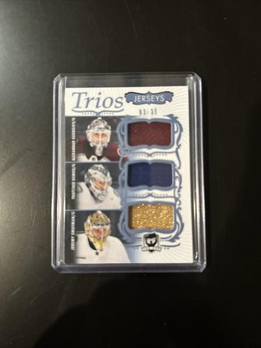 2023-24 UD The Cup Trios Jerseys Swayman/Thatcher/Georgiev 3/35 | eBay