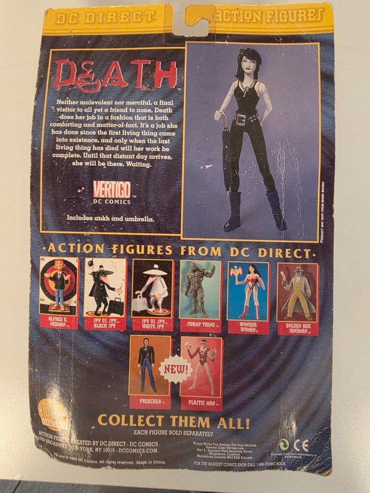 Death Action Figure | DC Direct Vertigo Comics | Neil Gaiman | Original ...