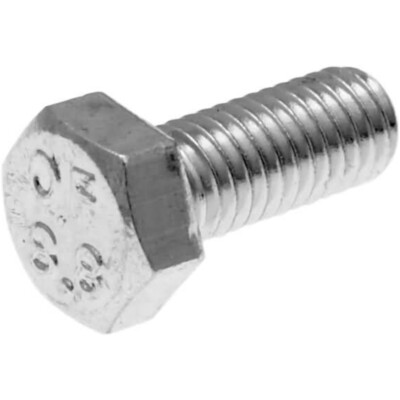 Bolzen Schrauben 6-kant DIN933 M5x12 Vollgewinde verzinkt (50 Stück ...