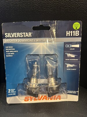 SYLVANIA , H11B SILVERSTAR Halogen Headlight Bulb (2 Bulbs) | eBay
