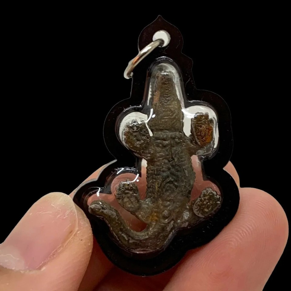 Crocodile Talisman Waterproof Pendant Alligator Power Mantra Thai ...