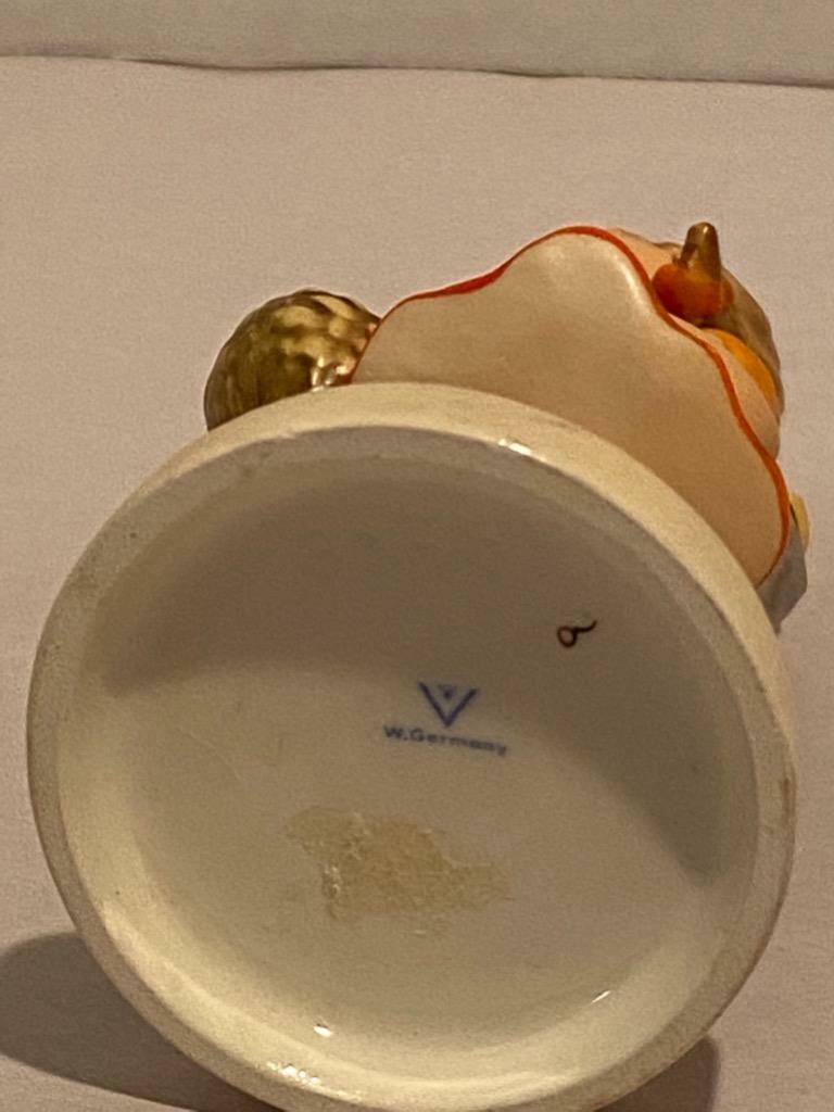 Goebel Hummel School Girl Figurine Backstamp 3 Girl with Basket and ...