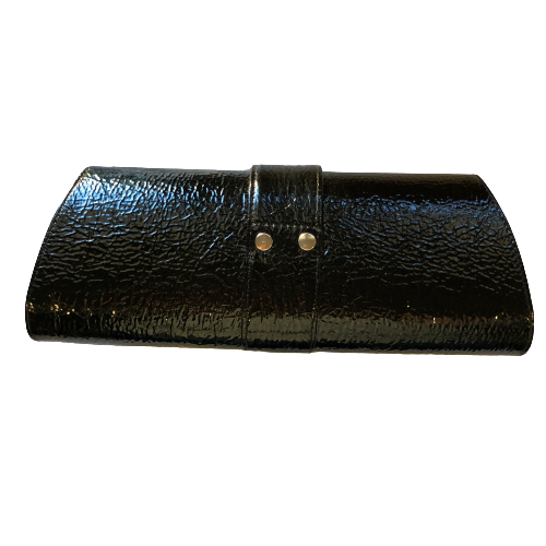 JALDA Vintage Black Barrel Clutch w/ Magnetic Closure & Original Dust ...
