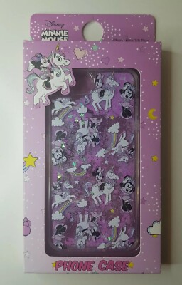 Primark iPhone 6+ 6s+ 7+ 8+ Disney Minnie Mouse Unicorn Pink Glitter ...
