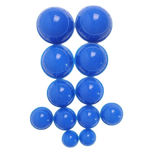 12Pcs Blue Health Care Vacuum Cupping Cups Silicone Suction Cup Massage ...