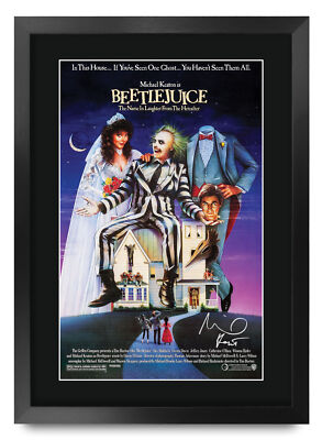 BeetleJuice Signed A3 Framed Poster Print Autograph Gift For Michael ...