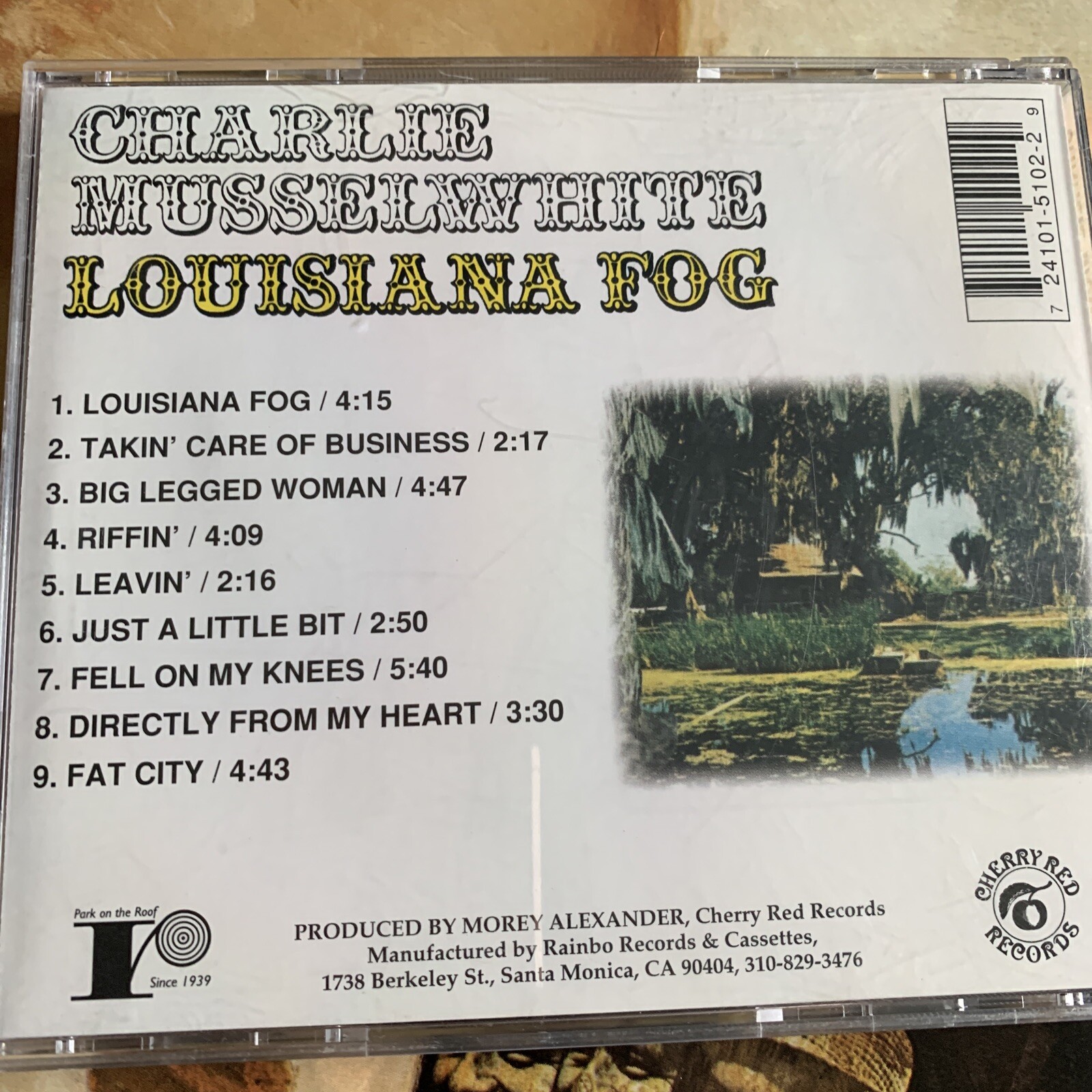 Louisiana Fog by Charlie Musselwhite (CD, Silver Mine Inc) 724101510229 ...