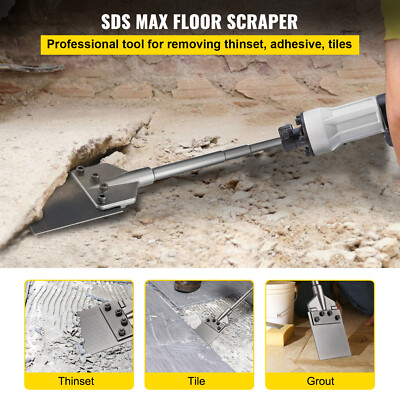 Flat Wide Blade Long Shaft Floor Point Chisel Grout Scraper Tiles ...