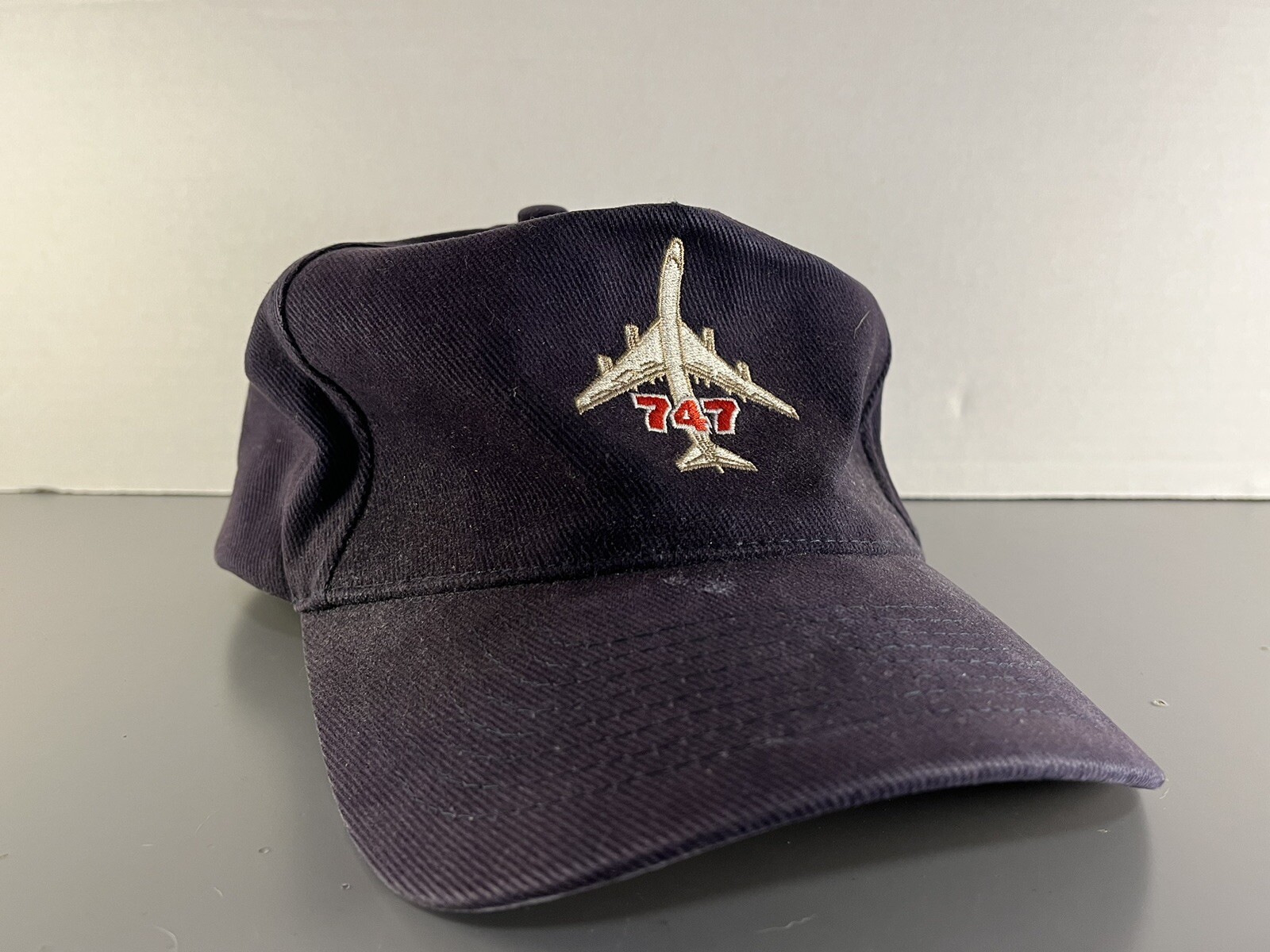 Vintage Boeing 747 Pilot Adjustable Baseball Hat Cap - Gem