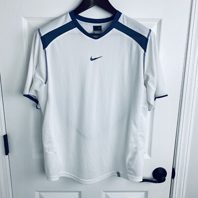 Nike Roger Federer RF 2005 Wimbledon Crew Polo Shirt Large Sphere Rafa ...