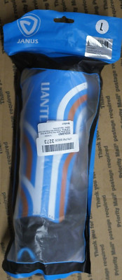 JANUS Large Pair Football Soccer Shin Guards YOUTH Size L BLUE /White ...