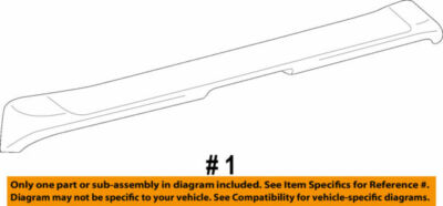 76871-0C902 Toyota Cover, rear spoiler 768710C902, New Genuine OEM Part ...