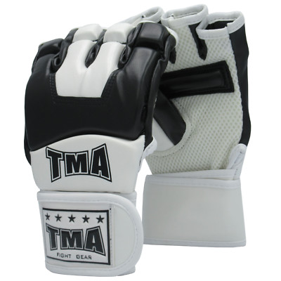 TMA MMA Gloves Fight Heavy Bag Glove Boxing Fitness Training Grappling ...
