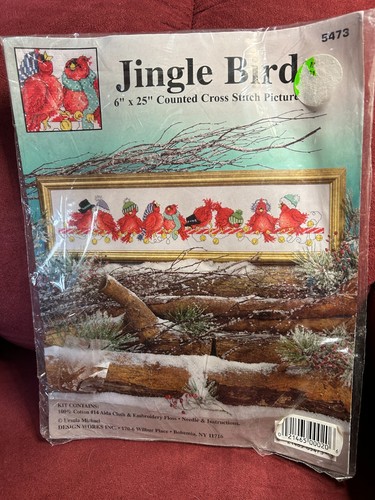 DESIGN WORKS INC. Ursula Michael JINGLE BIRDS Counted Cross Stitch Kit ...