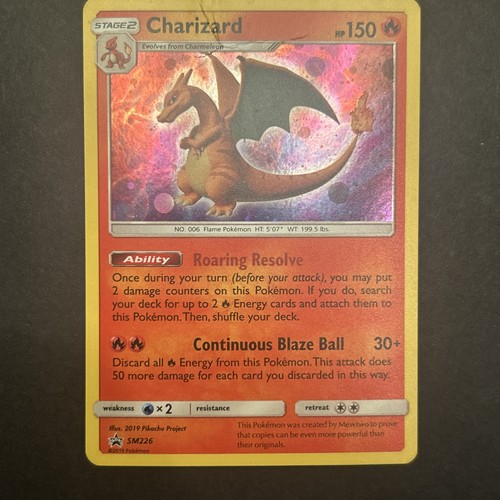 Pokemon Card - Charizard SM226 Sun & Moon Black Star Promo Holo Rare | eBay