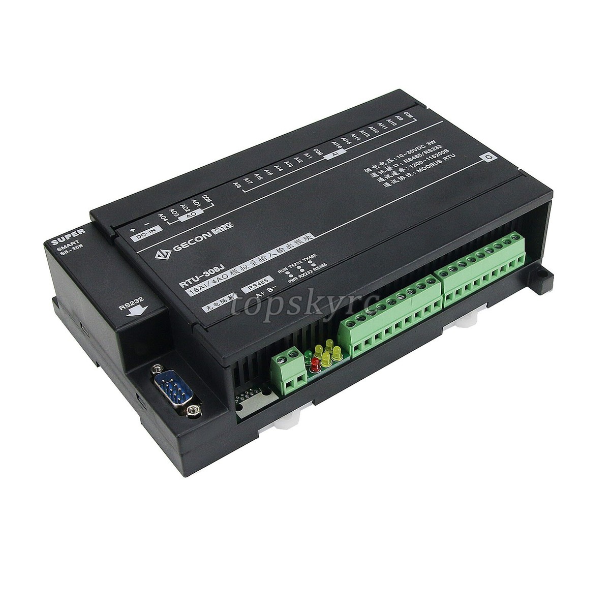 4 Channels Digital Inputs RS485 RS232 Modbus Rtu IO Module