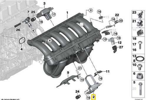 L+R Intake Manifold Adjusting Unit Disa Valve fits BMW N51 N52 N52N N53 ...