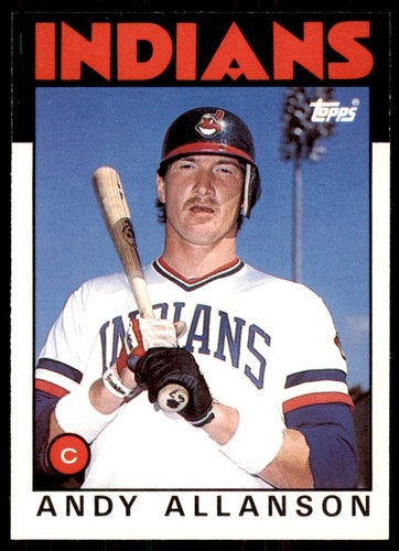 1986 Topps Traded Andy Allanson Baseball Cards #1T | eBay
