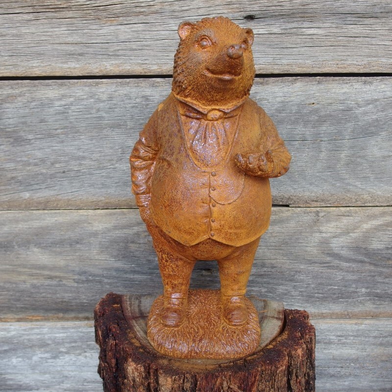 Cast Iron Wind In The Willows Characters Fox Rabbit Mole Rusty Garden ...