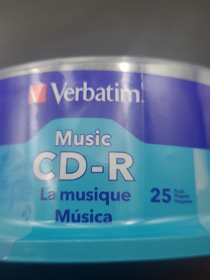 4 x Verbatim Music CD-R 40X 700MB Audio Media Disc 96155 Sealed 25 Ea ...