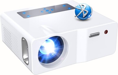 Ailessom L300 HD 1080P Video Projector 5G WiFi Bluetooth 450" Display ...