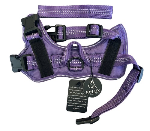 Bolux Dog Service Harness XS Purple No Tugging or Choking ***BRAND NEW ...