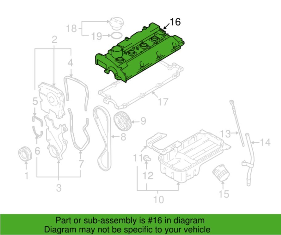 Hyundai and KIA 2241023100 Genuine OEM Valve Cover for sale online | eBay