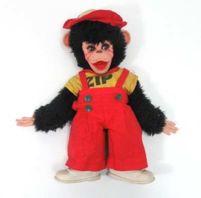 VINTAGE RUSHTON RUBBER FACE ZIP THE MONKEY CHIMP ZIPPY DOLL 15" | eBay