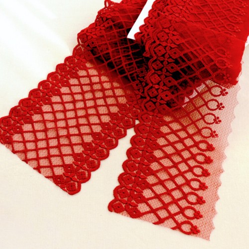 15/20/25cm Mesh Trimming Lace Edging Embroidered Floral Upholstery Sew ...