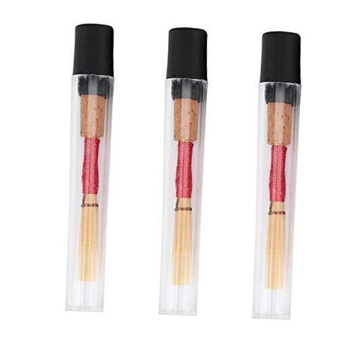 3Pcs Oboe Reeds Medium Soft Oboe Reed with Plastic Storage Case/Tube ...