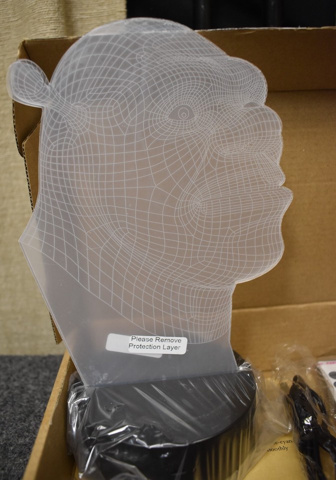 Shrek Night Light, Shrek Gifts - 3D LED Remote Control with mini Shrek ...