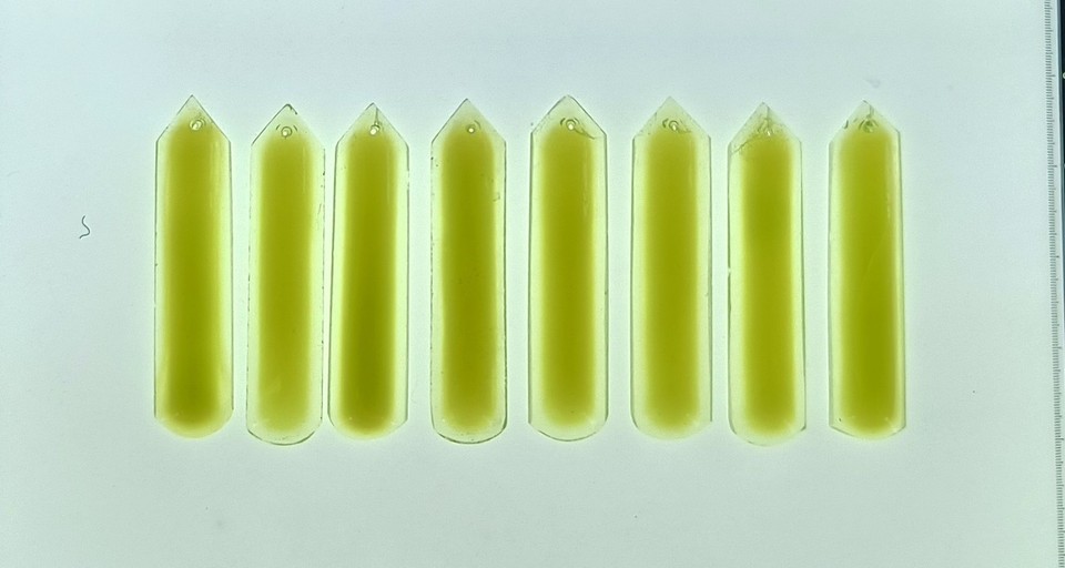 58 Pieces 4" Antique Art Glass Prisms Steuben Glass or Tiffany Studios ...