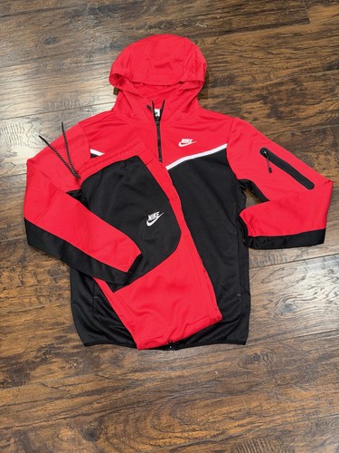 NEW Nike Tech Fleece Tracksuit Full Set Red/Black with Tags Size 2XL | eBay