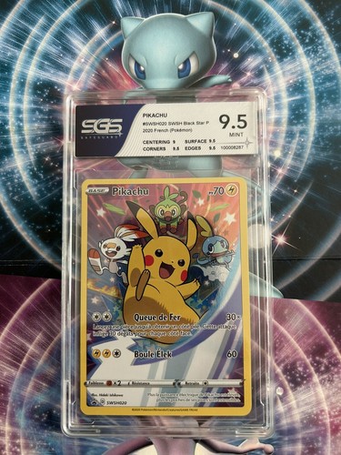 carte Pokémon PCA Pikachu SWSH020 Promo FR Gradé SGS 9,5 | eBay