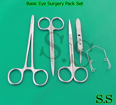 Basic Eye Surgery Pack of 5 Ophthalmic Micro Inst New EY-038 | eBay