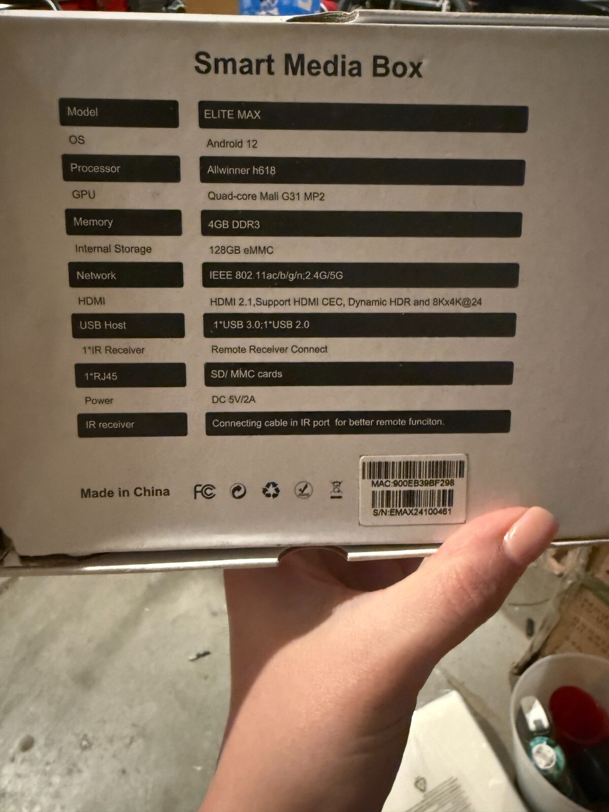 OctaStream Elite Max Smart Media Player with Android 12 Quad-core 128GB ...