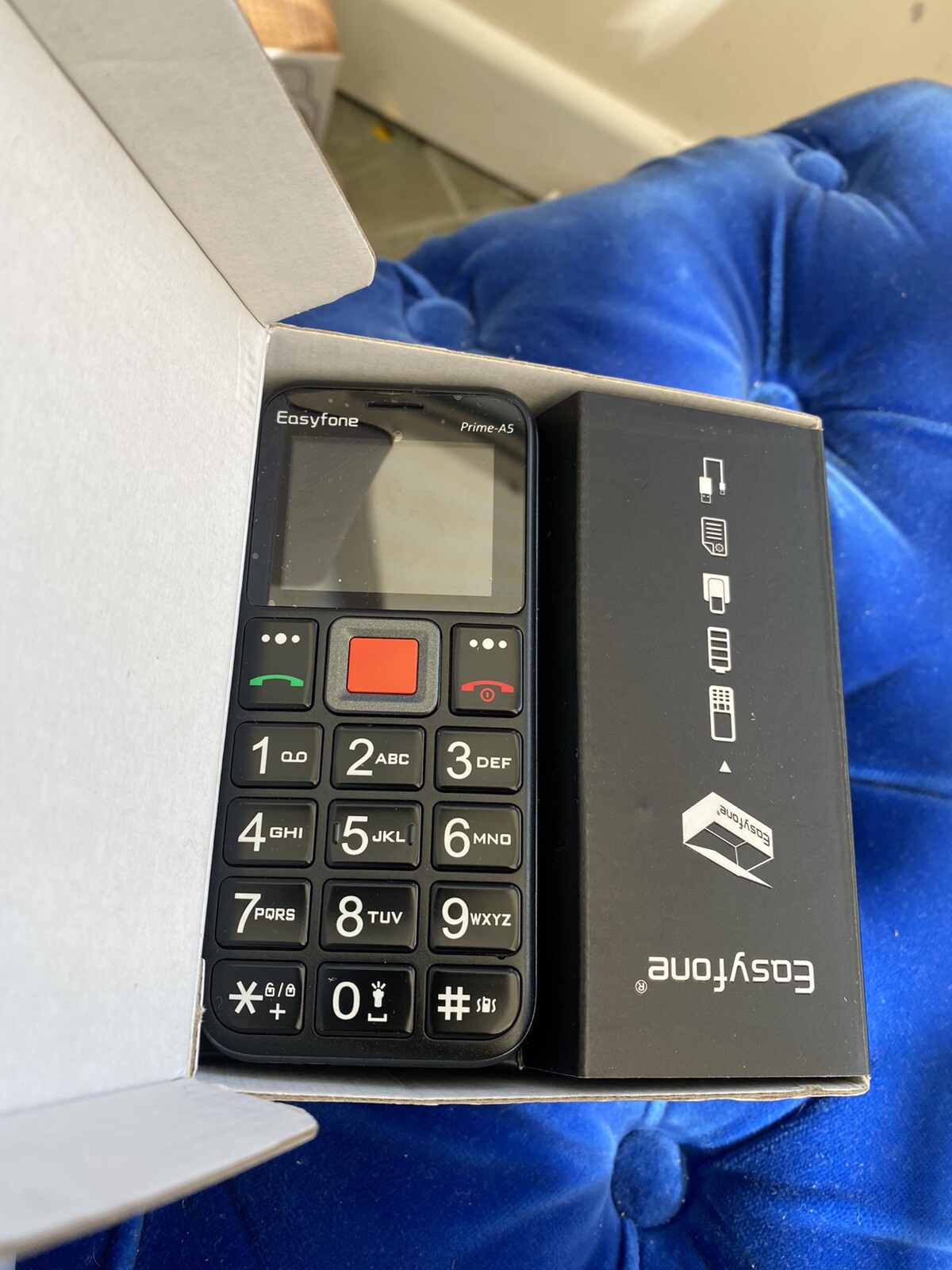 Easyfone Prime-a5 Big Button Senior Unlocked Sim- Mobile Phone Simple ...