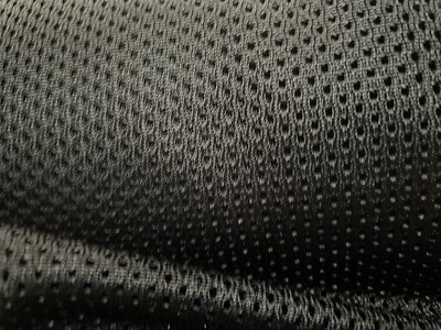 Airtex Black Soft Mesh Lightweight Stretch Fabric Material 155cm Wide ...