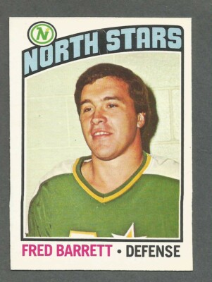 1976-77 OPC O-Pee-Chee Hockey Fred Barrett #249 Minnesota North Stars ...