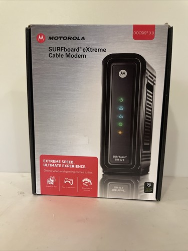 MOTOROLA Arris SurfBoard SB6121 Cable Internet Wifi Modem 606440046624 ...