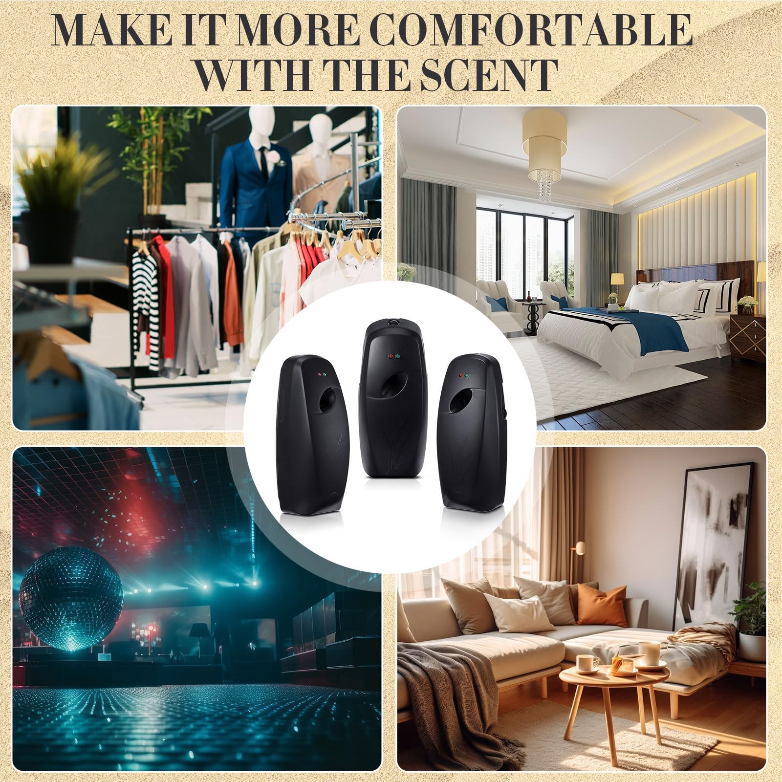 4 Pcs Automatic Air Freshener Spray Dispenser Wall Mounted Automatic ...