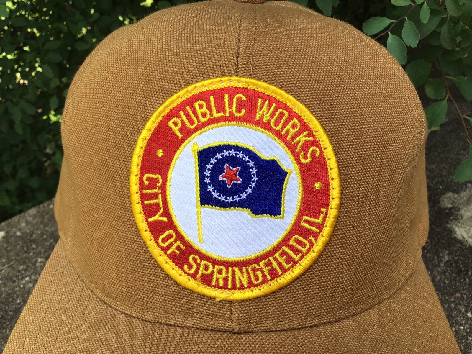 Vintage Trucker Hat Canvas Duck Springfield IL Public… - Gem