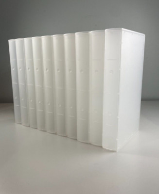 25 CLEAR VHS VIDEO LIBARY CASE NO SLEEVE, NO HUBS | eBay