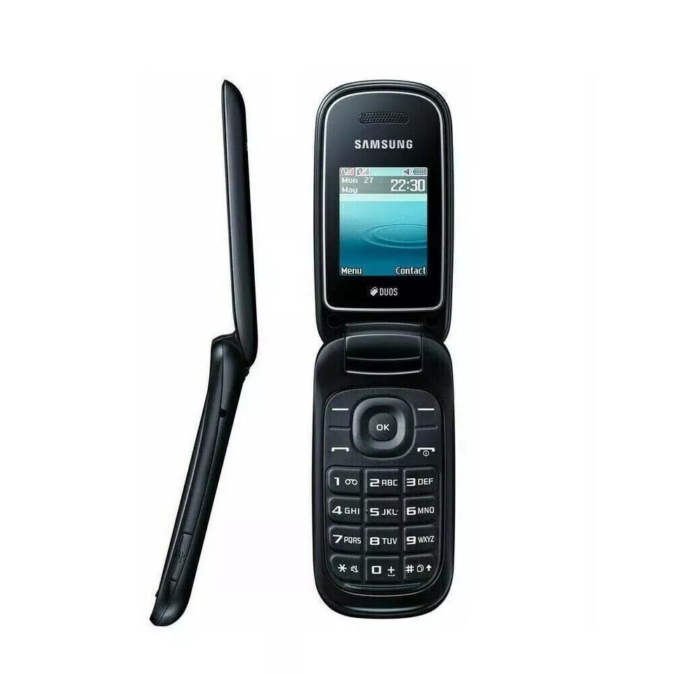 Original Samsung Flip Phone E1272 Folding GSM Dual Sim Phone - Unlocked ...